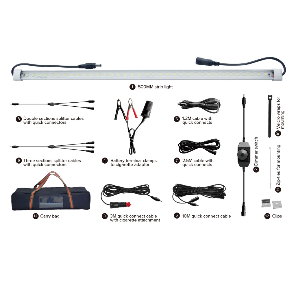 Dream lighting [0013696C] 4 BAR LED CAMPING LIGHT KIT