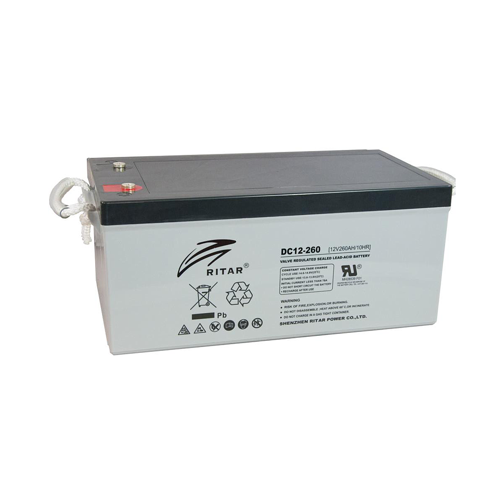 Ritar 12V 260Ah Deep Cycle AGM Battery | Shop AGM Batteries Online