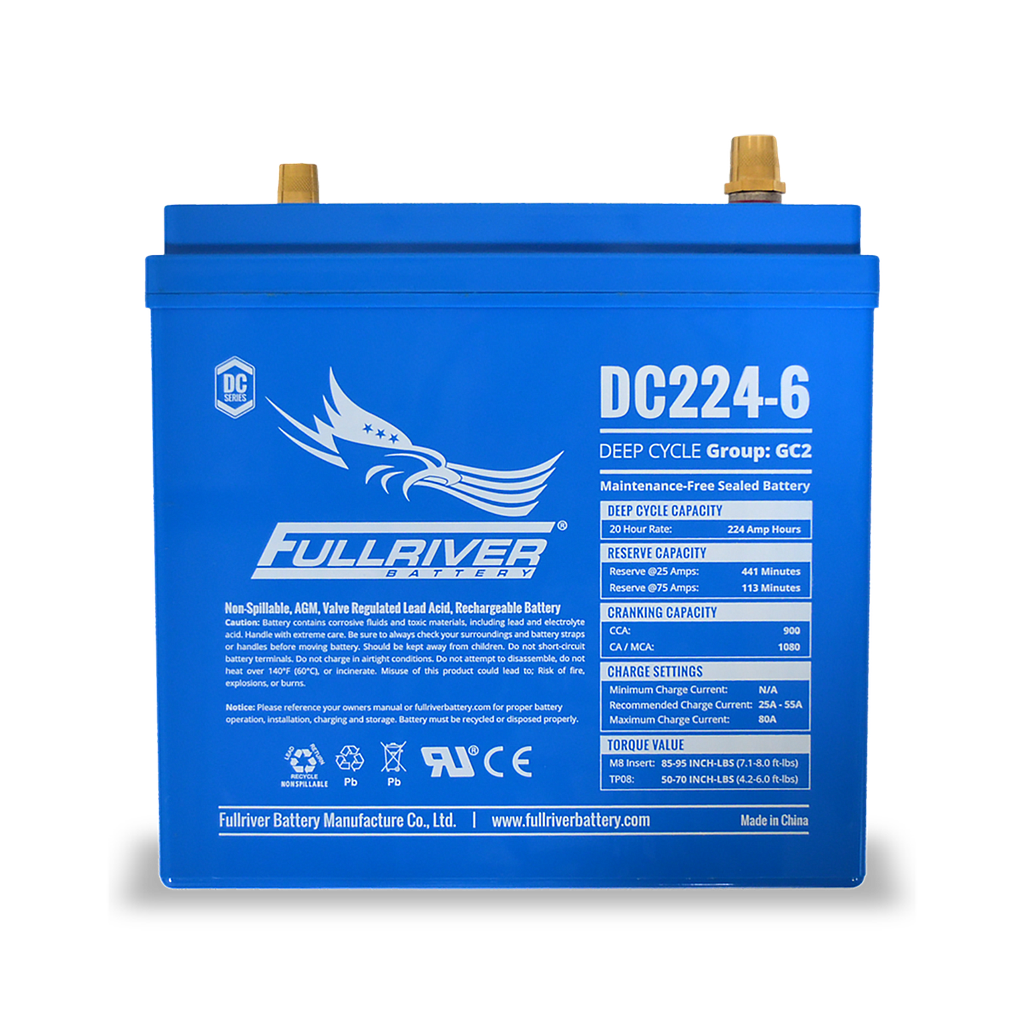 Fullriver DC 6V 224Ah AGM Battery | Shop AGM Batteries Online