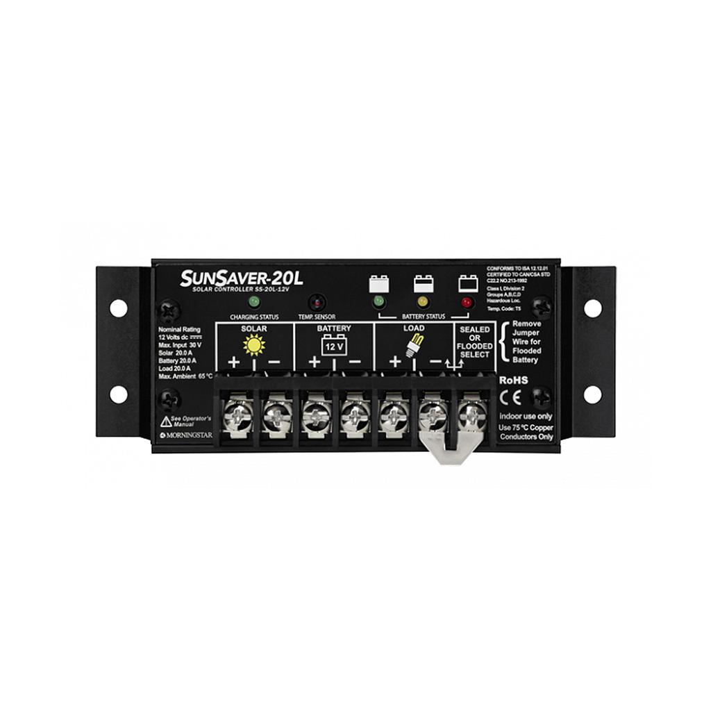 Morningstar SunSaver PWM 20Amp/12V/LVD | Shop PWM Charge Controllers Online