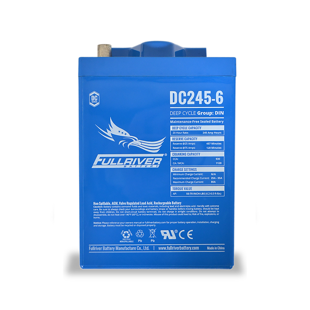 Fullriver DC 6V 245Ah AGM Battery | Shop AGM Batteries Online